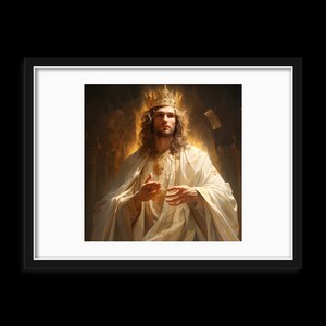 Jesus Christ the Messiah is King, Christian Art, Religious Wall Decor ...