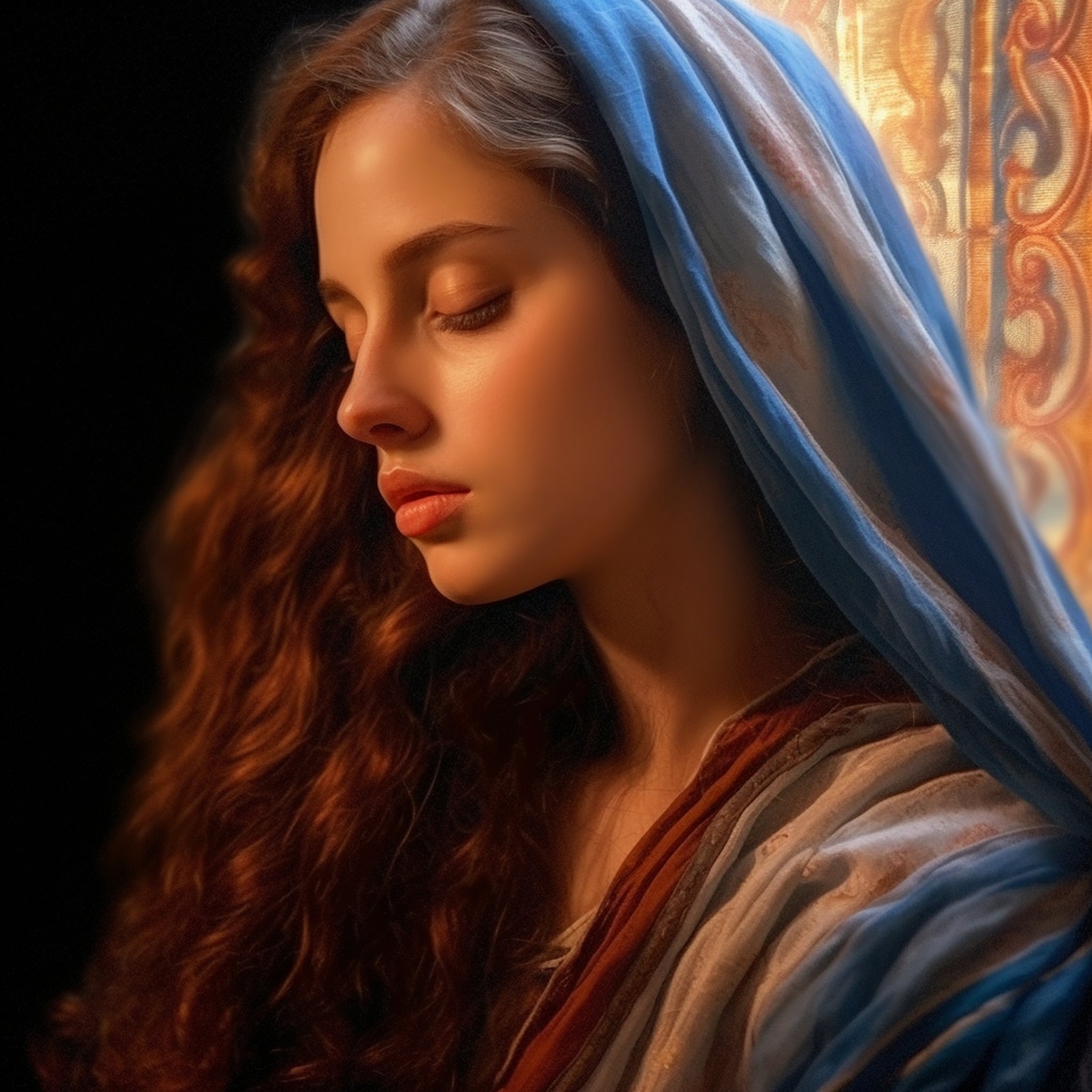 Digital Oil Painting of Mary Magdalene Christian Art Decor - Etsy