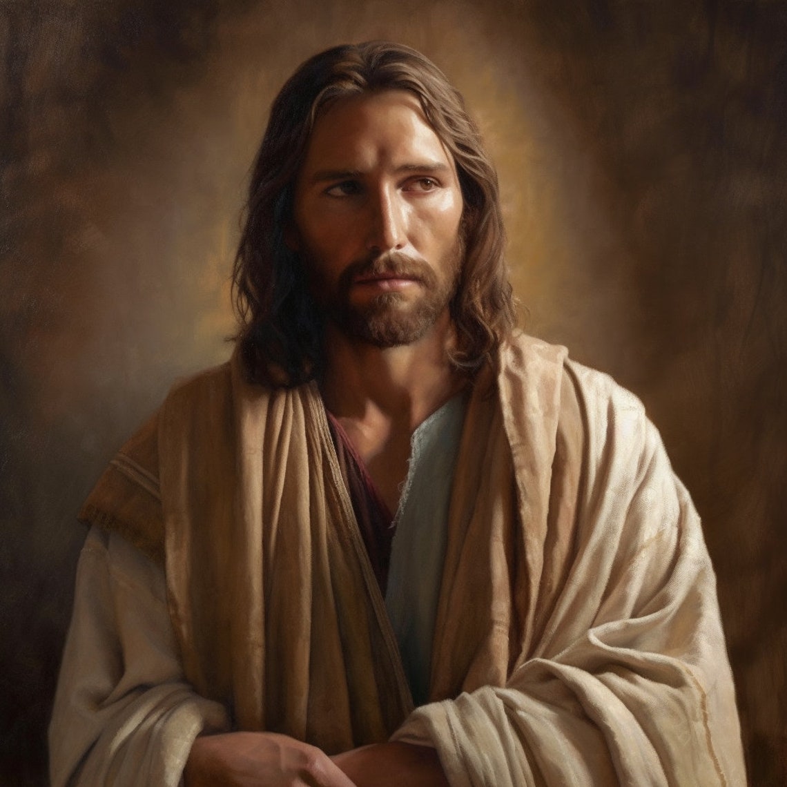 Digital Oil Painting of Jesus, Perfect for Your Home - Etsy
