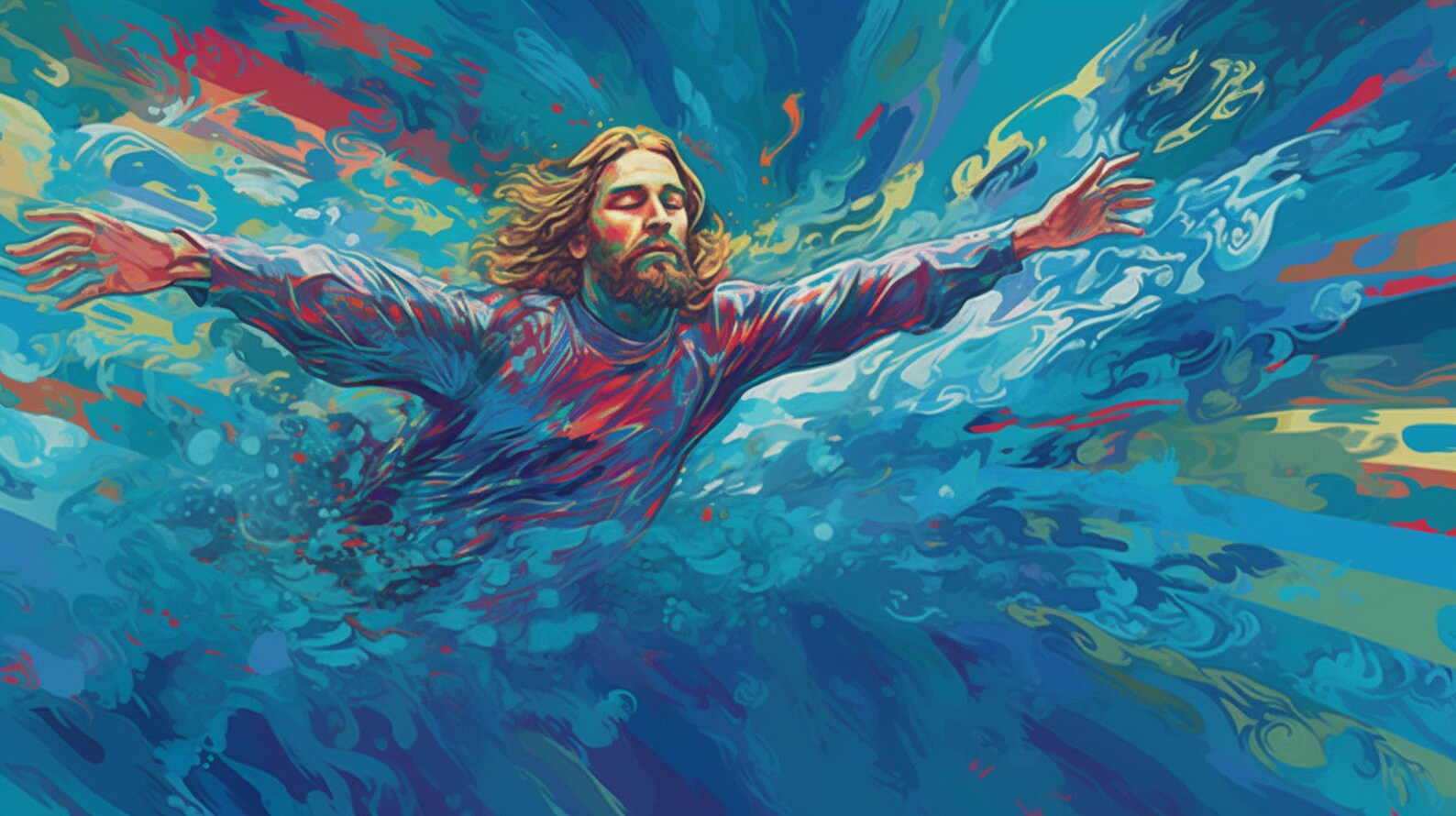 Van Gogh-inspired Jesus Masterpiece Unique Handcrafted and - Etsy