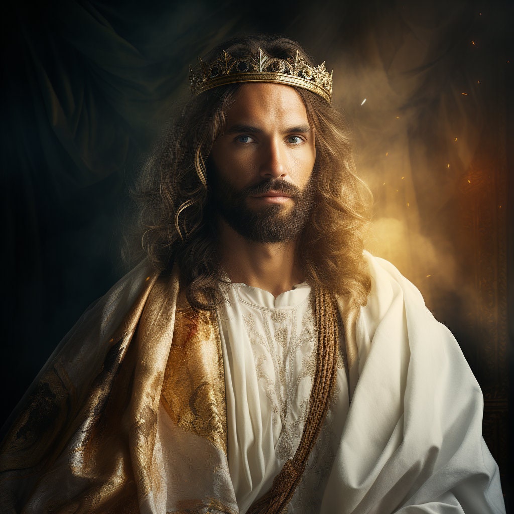 Jesus Christ the Messiah is King, Christian Art, Religious Wall Decor ...