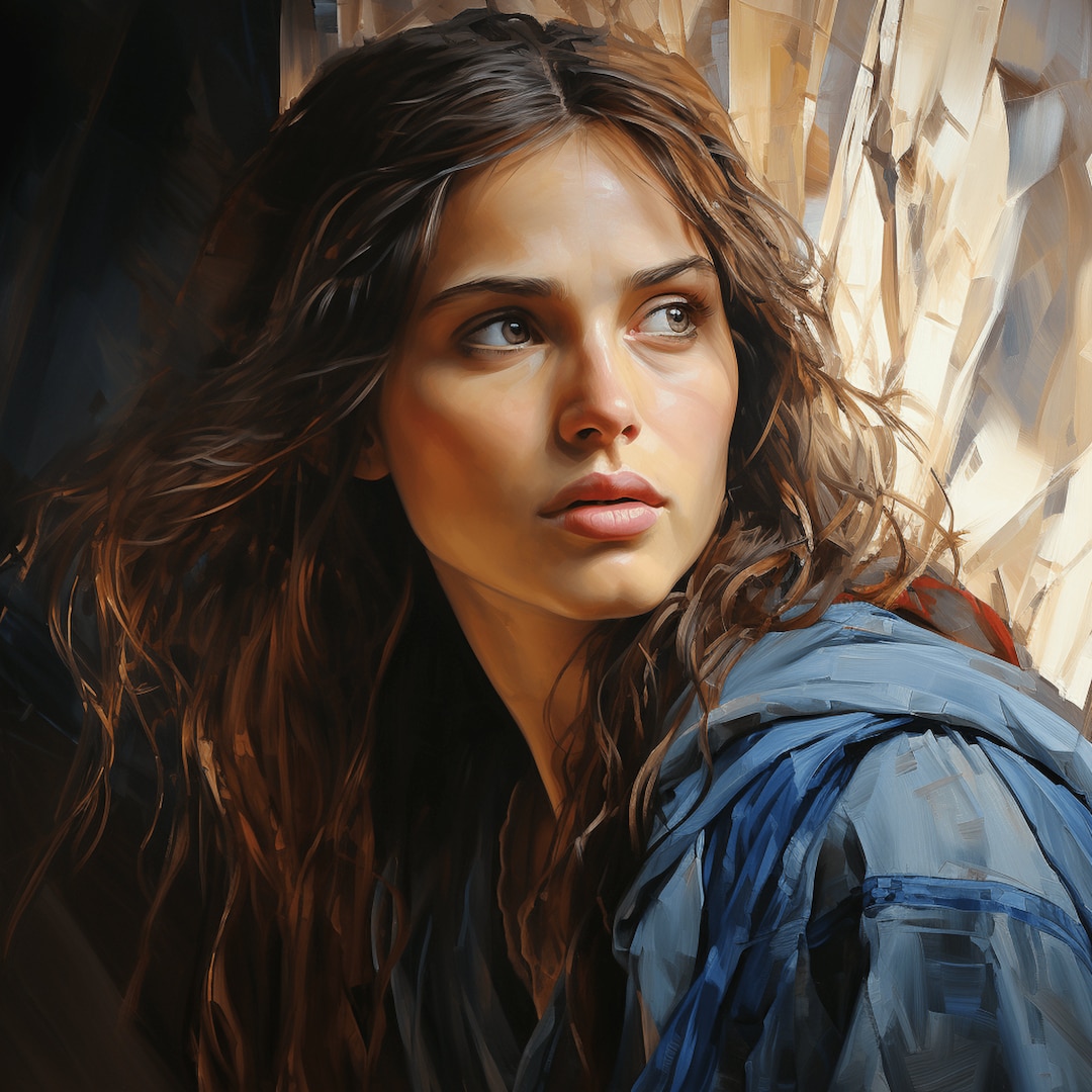 Captivating Miriam: Digital Wall Picture of Jewish Heritage - Etsy