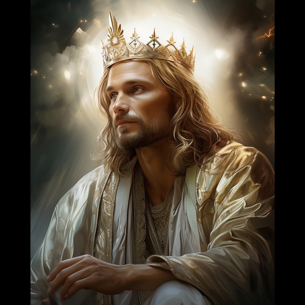 Jesus is King, Christian Art, Religious Wall Decor - Etsy