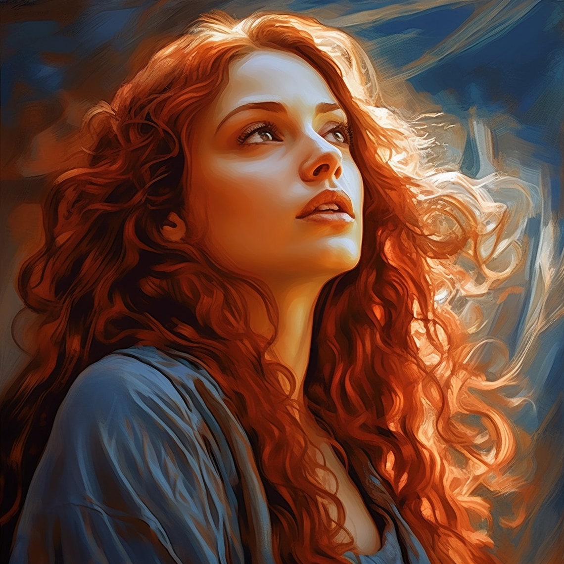 Digital Oil Painting of Mary Magdalene Christian Art Decor - Etsy