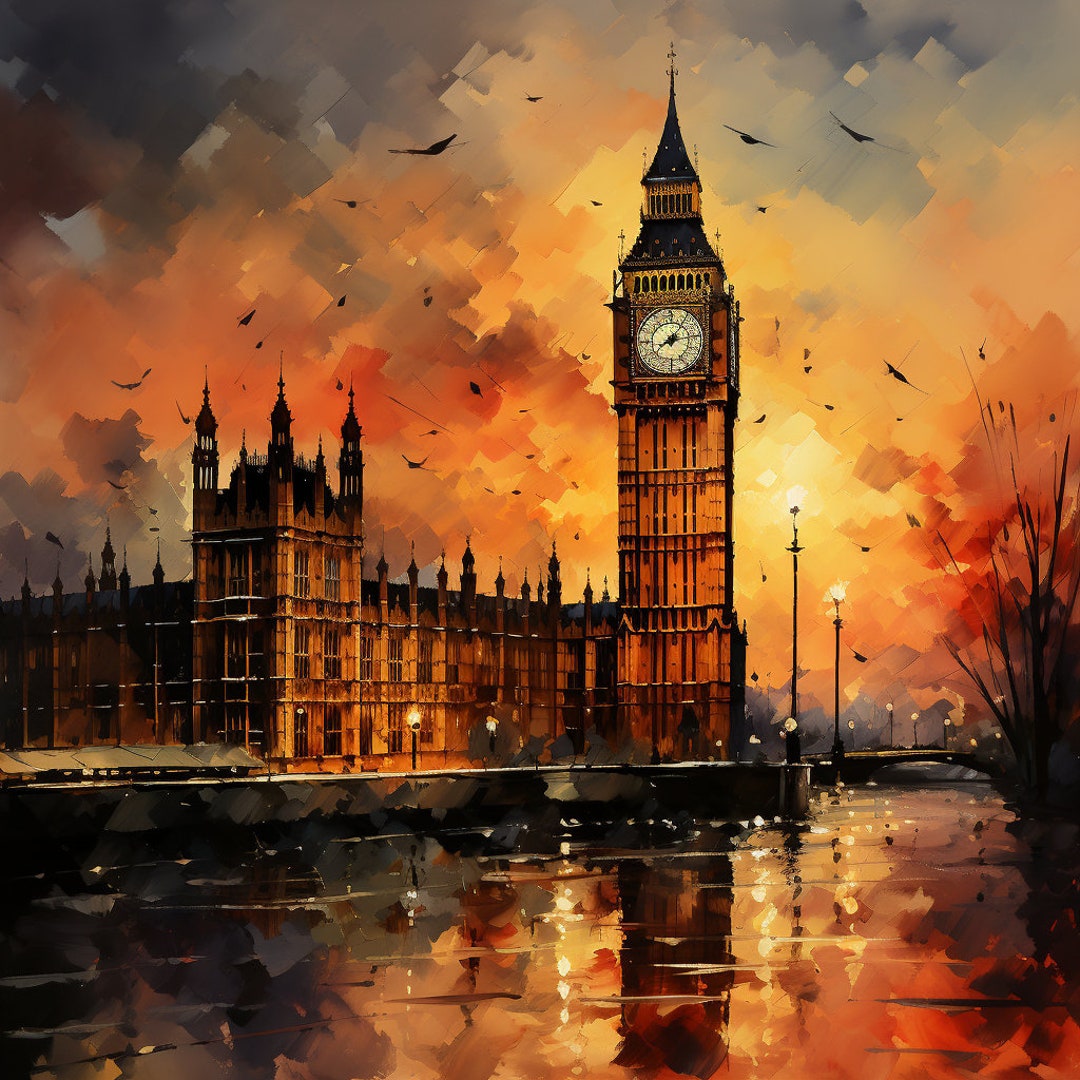 London Landmarks Wate Rcolor Art Digital Prints Instant Download - Etsy