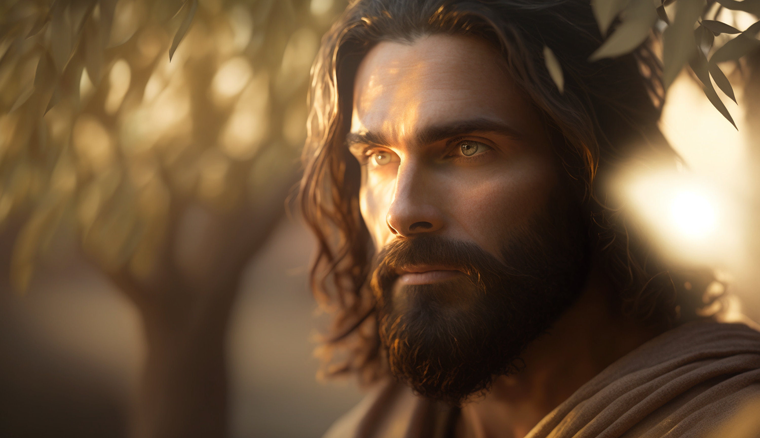 Jesus Portrait Digital Printable Download Religious Art for Home Decor ...