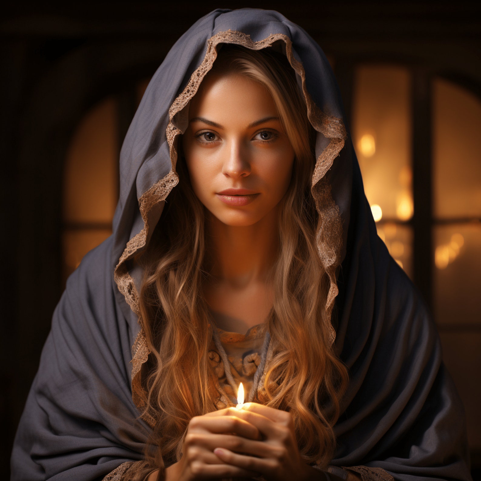 Divine Serenity: Captivating Digital Wall Picture of the Virgin Mary - Etsy