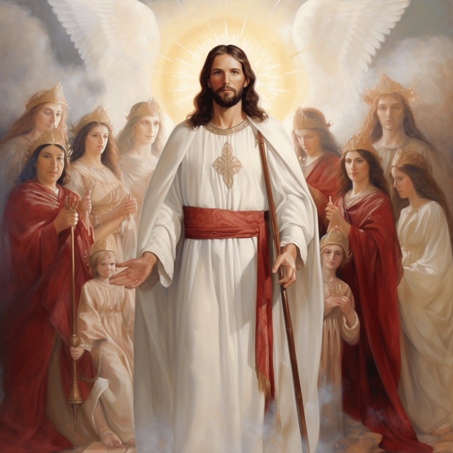 Divine Jesus Art: Immerse in the Mystical "second Coming" - Etsy