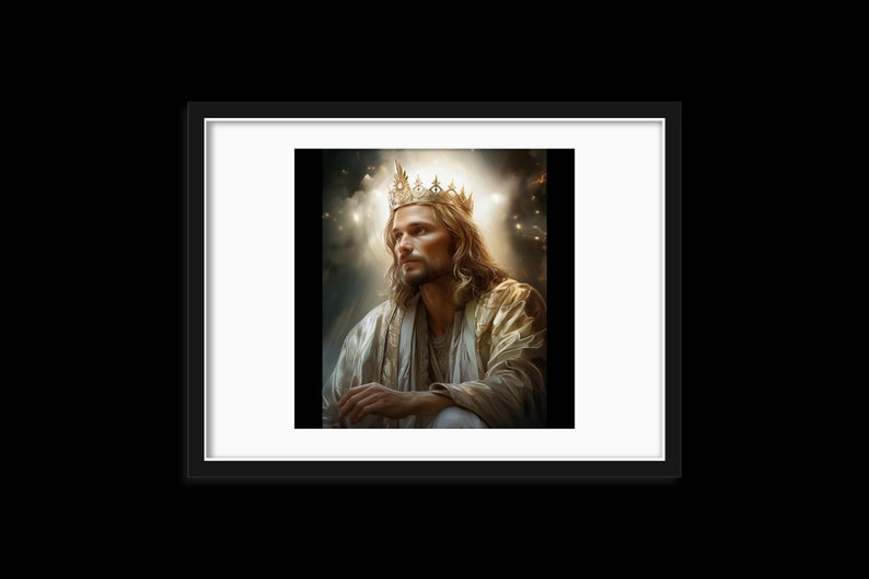 Jesus is King, Christian Art, Religious Wall Decor - Etsy