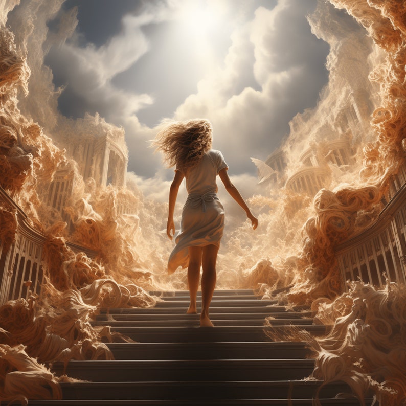 Transcendent Passage: Striking Digital Wall Picture of a Woman ...