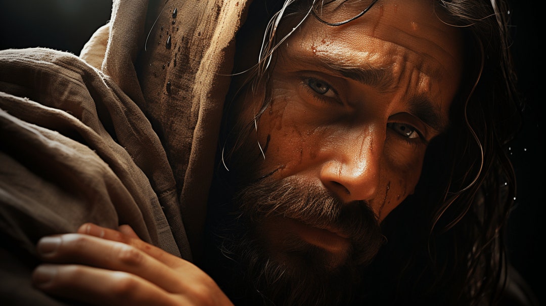 Divine Majesty: Captivating Digital Wall Picture of Jesus - Etsy