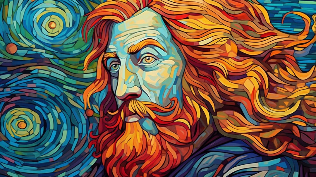 Van Gogh-inspired Jesus Masterpiece Unique, Handcrafted, and Spiritual ...