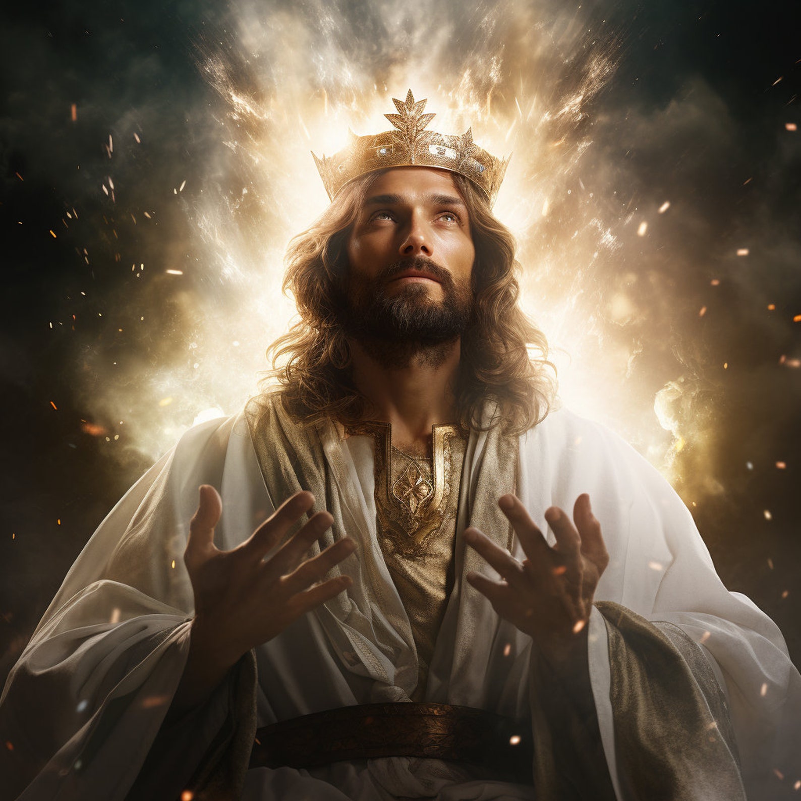 Jesus Christ the Messiah is King, Christian Art, Religious Wall Decor ...