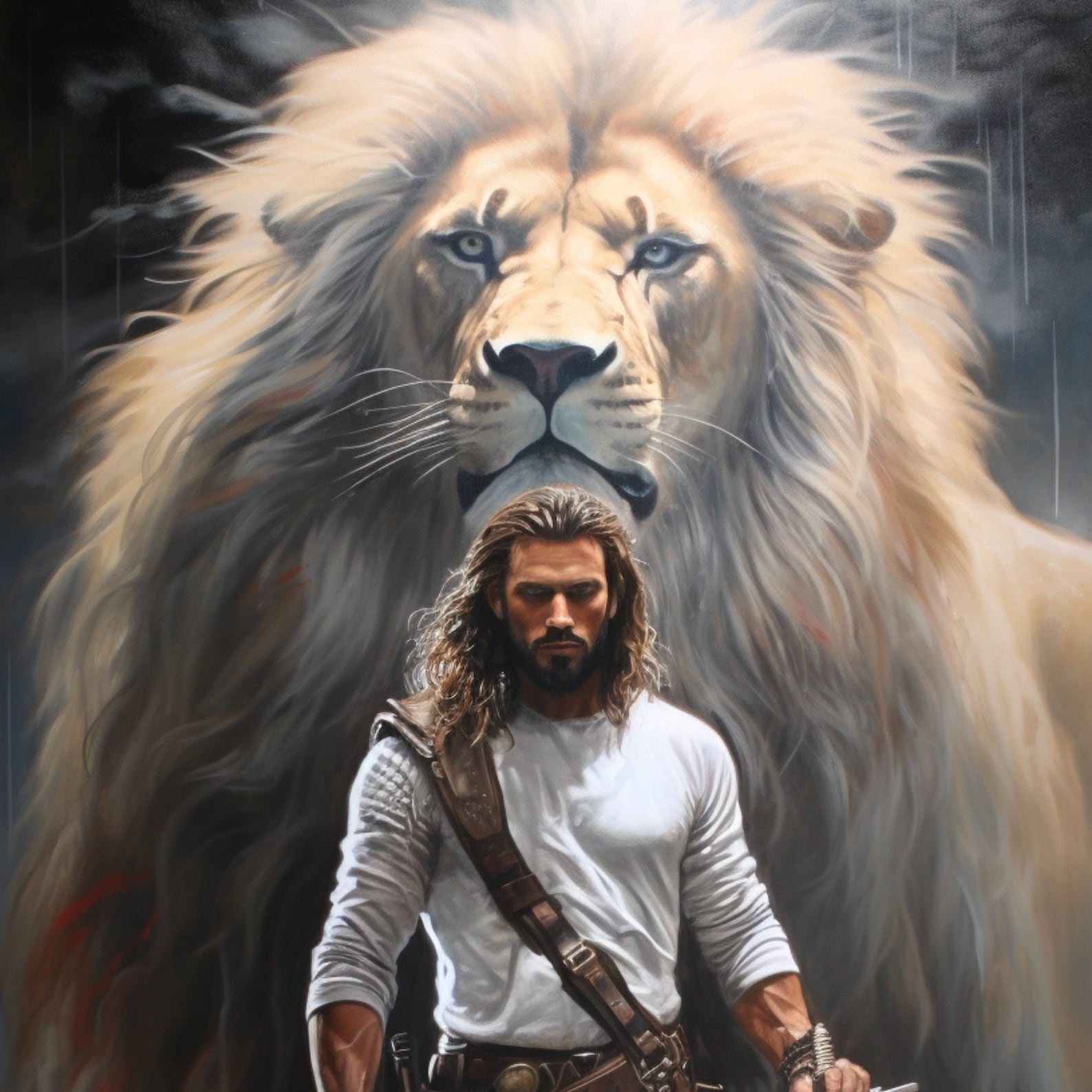 Instant Download Digital Print: Jesus and the Lion of the Tribe of ...