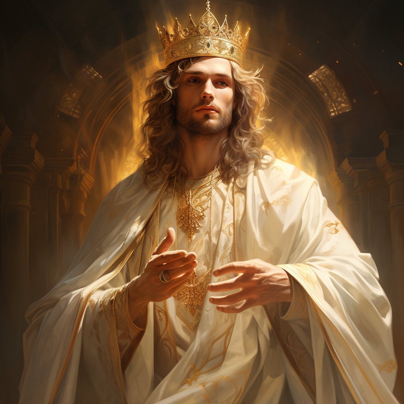 Jesus Christ the Messiah is King, Christian Art, Religious Wall Decor ...