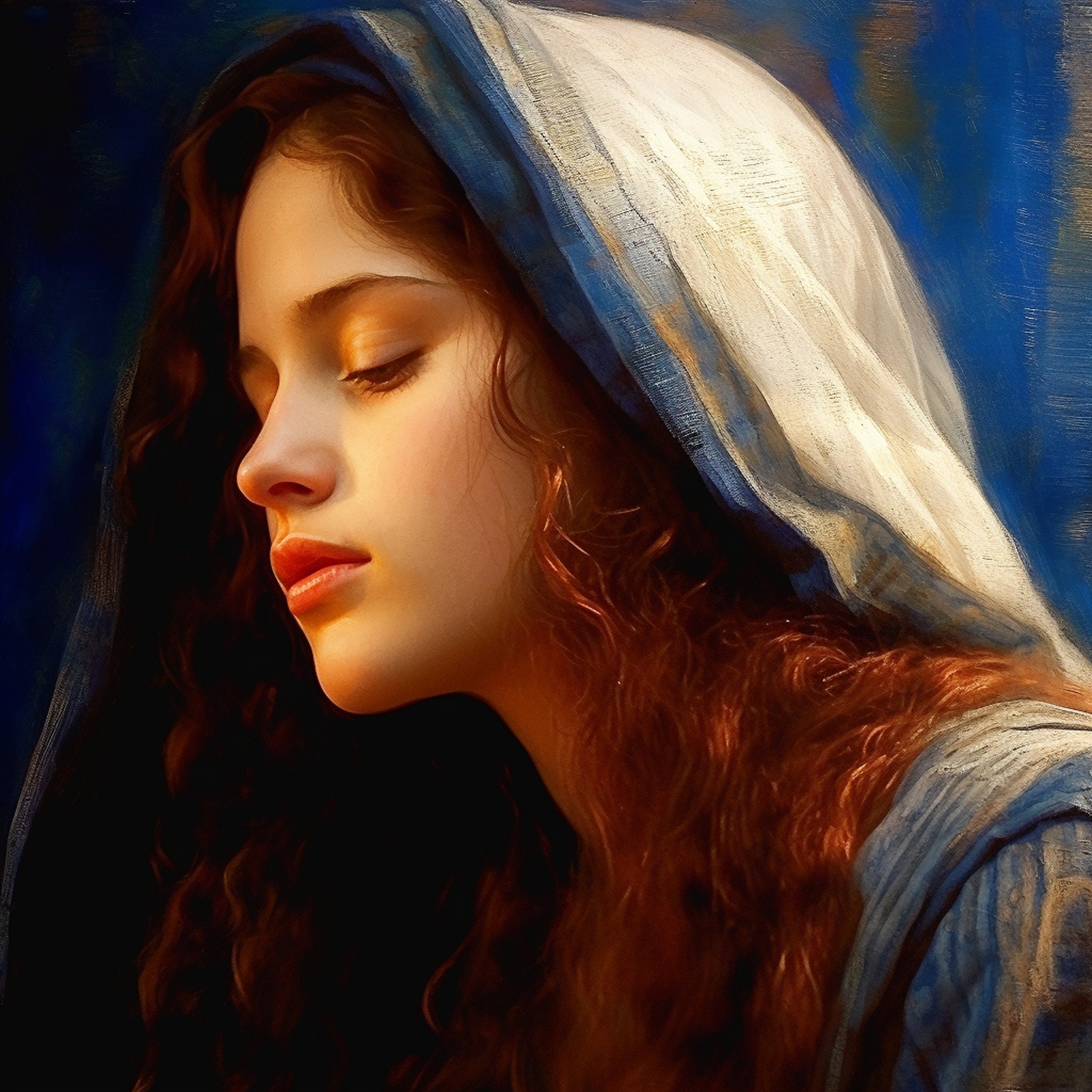Digital Oil Painting of Mary Magdalene Christian Art Decor - Etsy