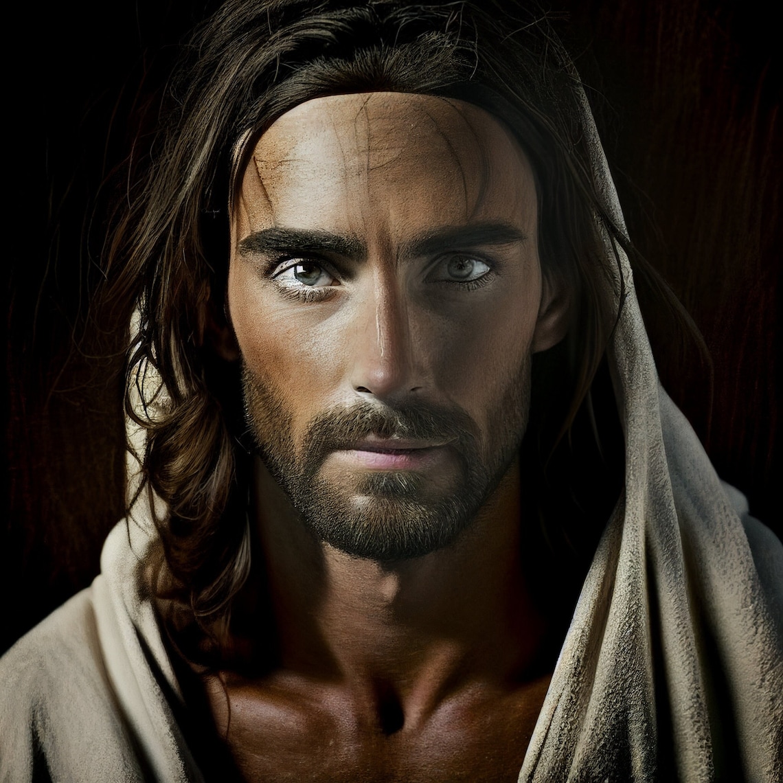 Jesus Christ Face Realistic Look - Etsy
