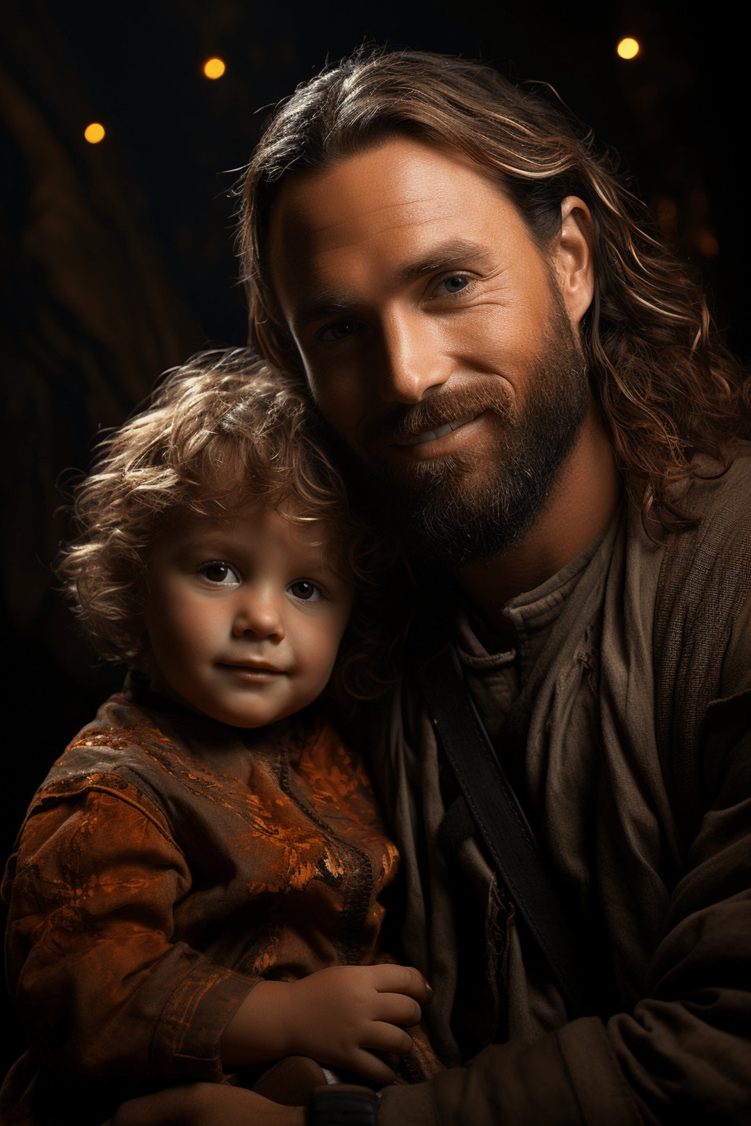 Jesus and Boy - Etsy