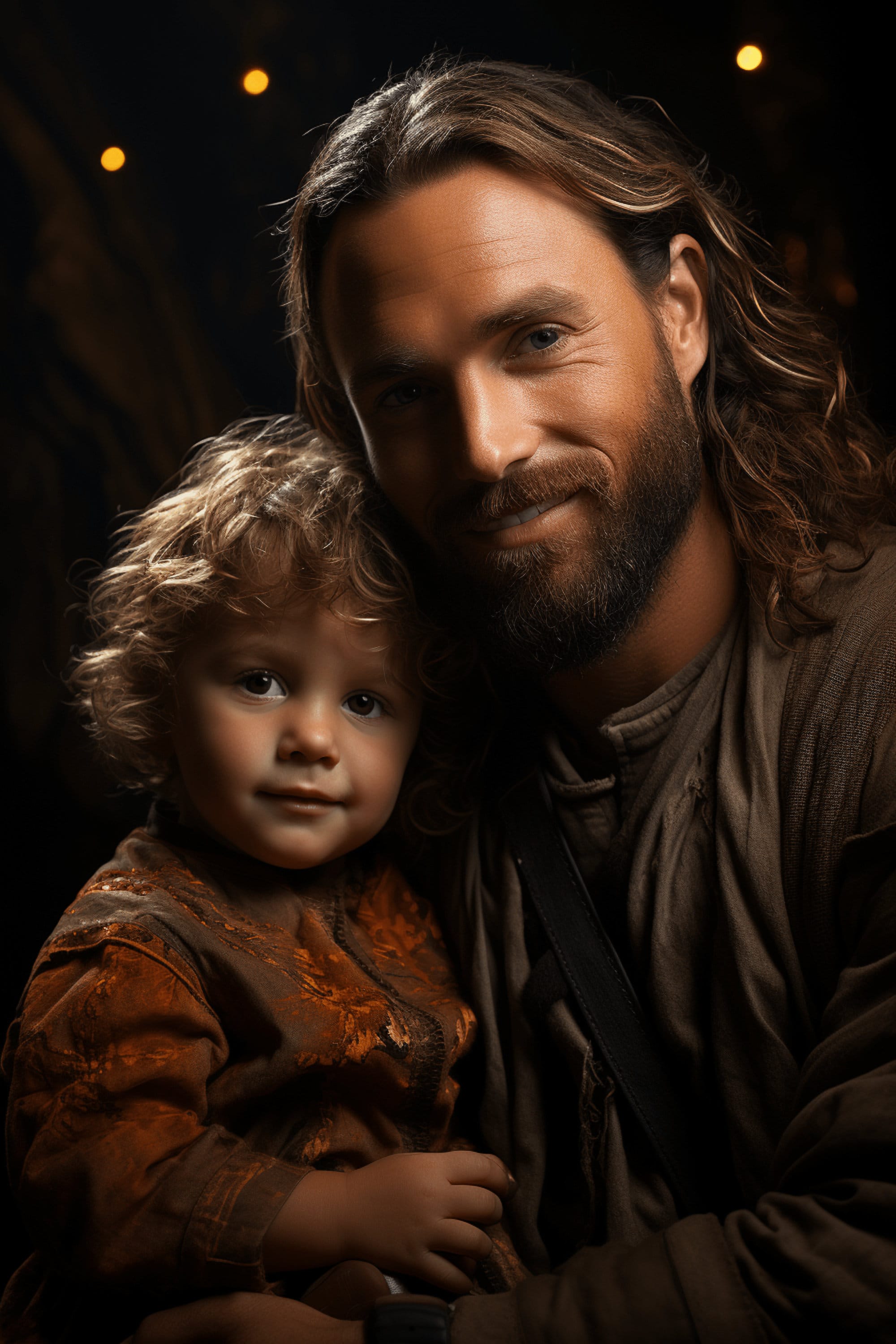 Jesus and Boy - Etsy