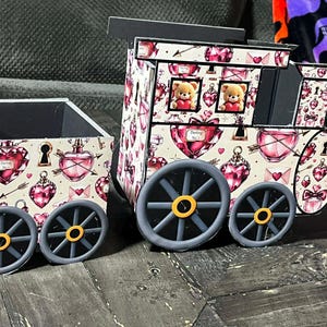 Train Box Template Canva Drag and Drop - Etsy