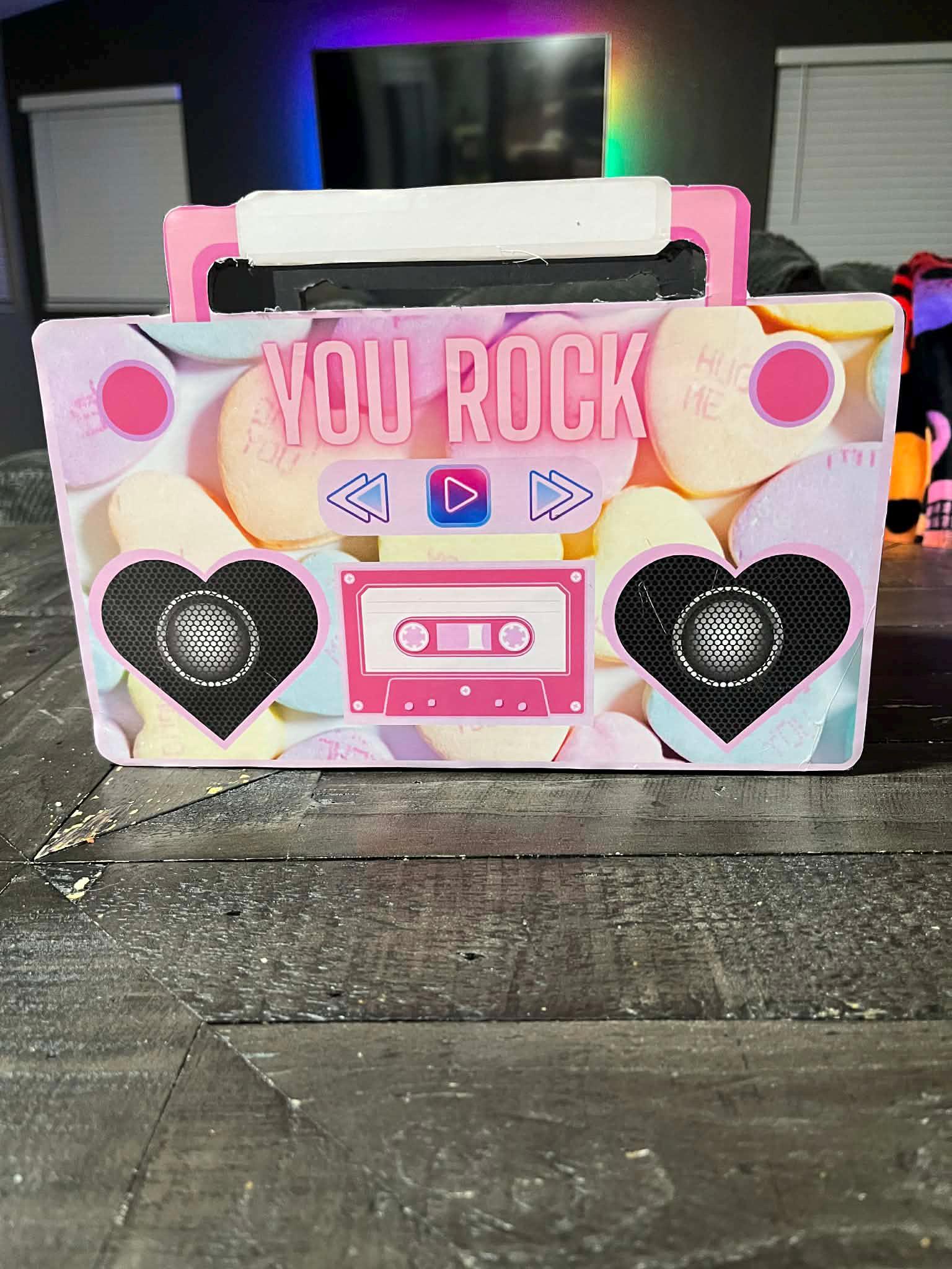 Boombox Box Template Canva Drag and Drop - Etsy