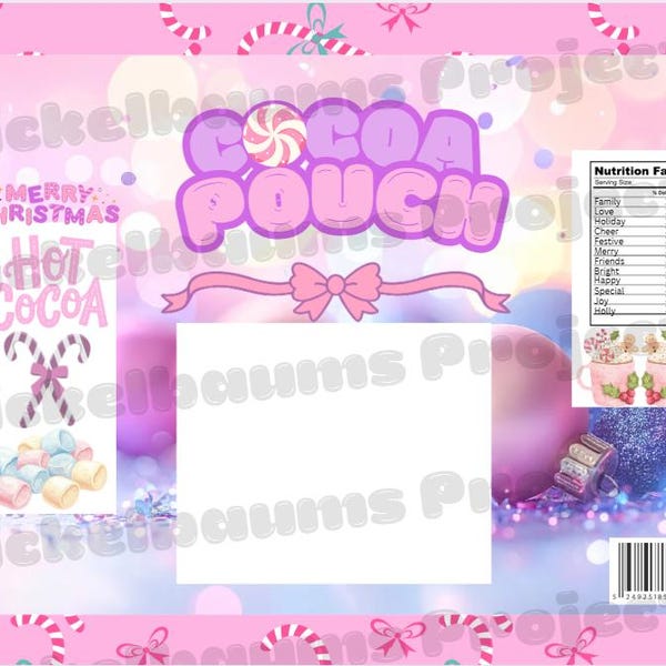 Santa Pouch Template - Etsy