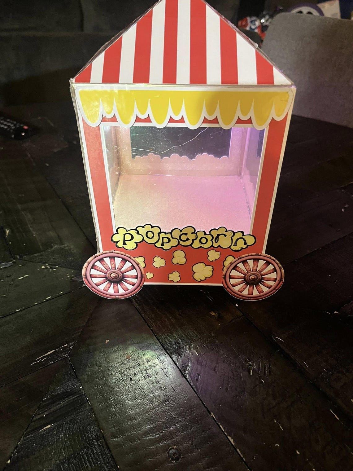 Popcorn/ Cotton Candy Cart Box Templates - Etsy