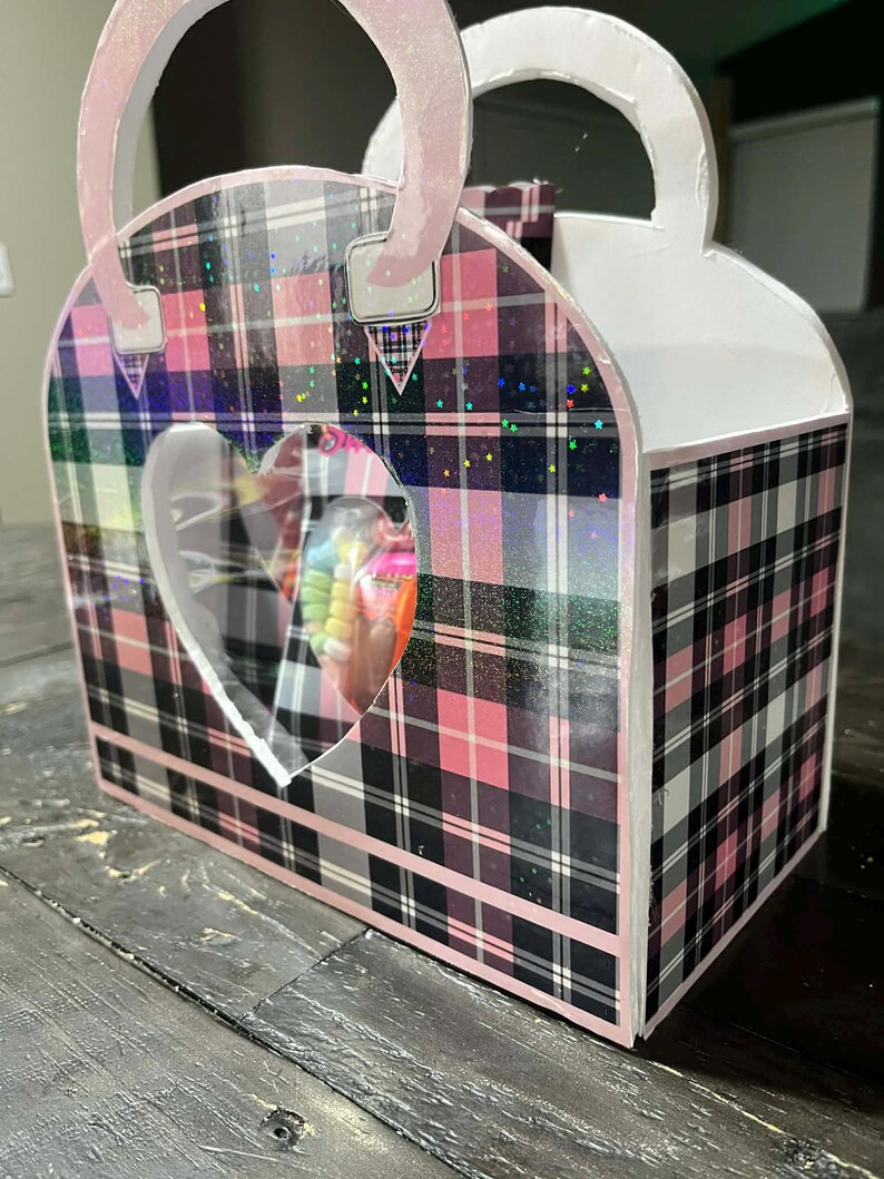 Purse Gift Box Template With 3 Pouches DRAG and DROP - Etsy