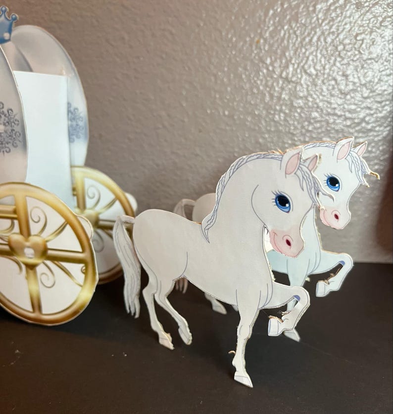 Princess Carriage Box Template - Etsy