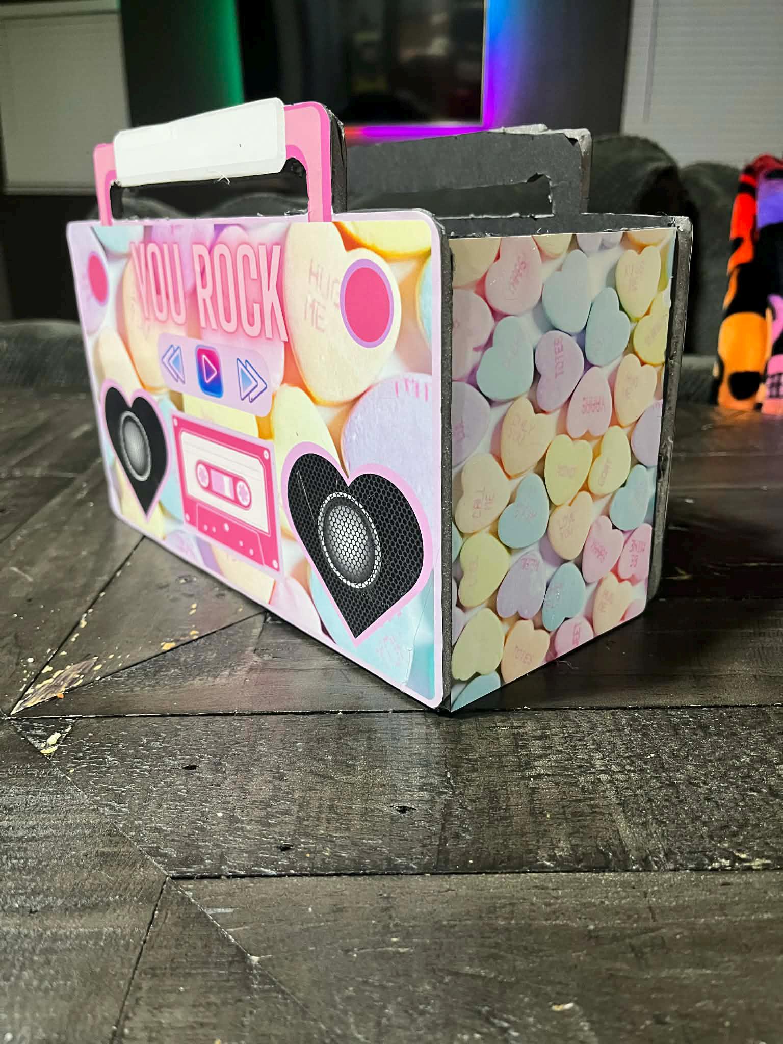 Boombox Box Template Canva Drag and Drop - Etsy