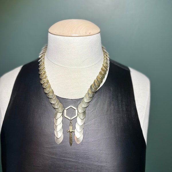 Scale Mail Necklace - Etsy