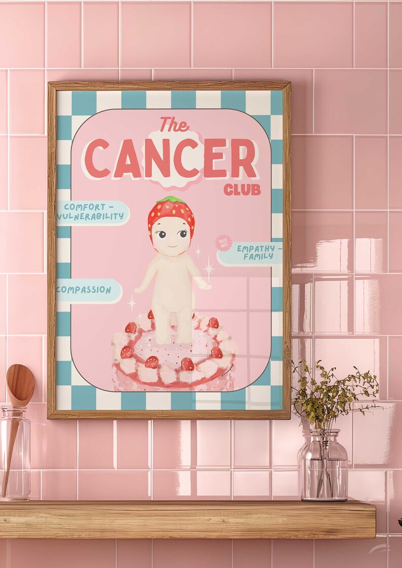 Printable Sonny Angel Poster Cancer Star Sign DIGITAL | Personalised ...