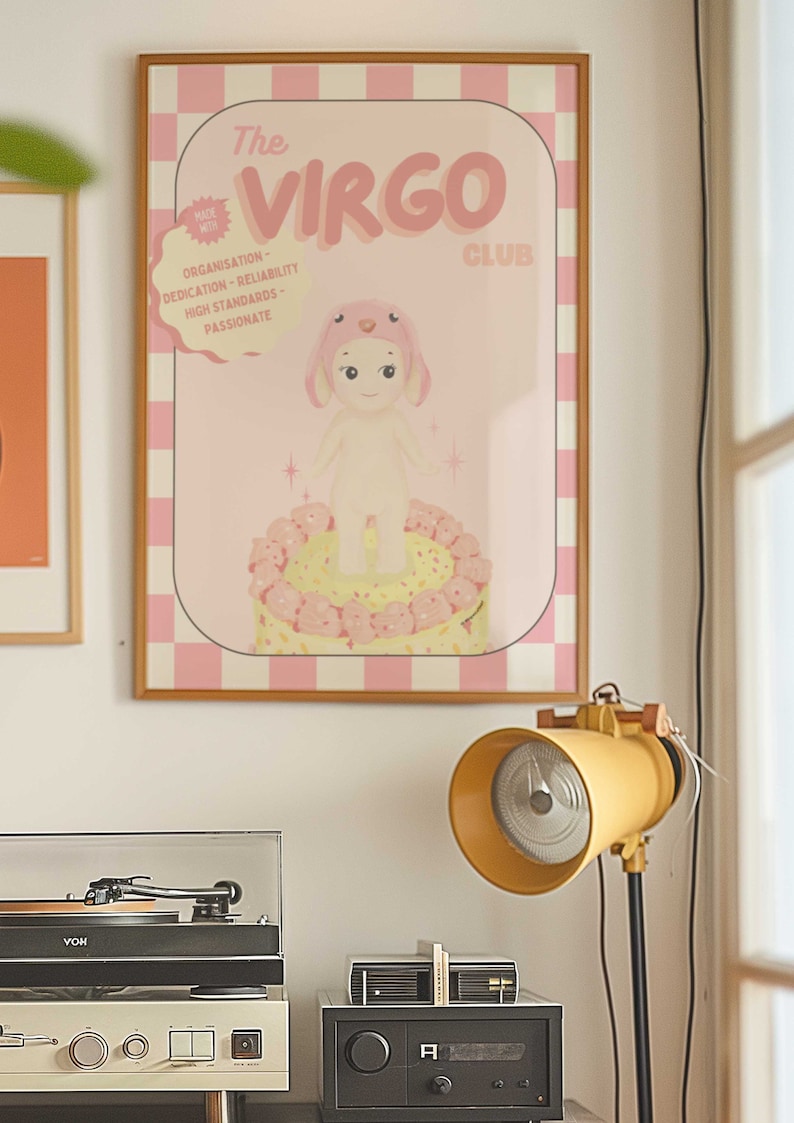 Printable Sonny Angel Art Virgo Starsign DIGITAL | Personalised ...