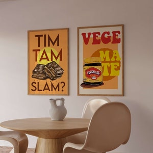 Vege MATE Vegemite Artwork Prints Australian Iconic Food Hand Drawn ...