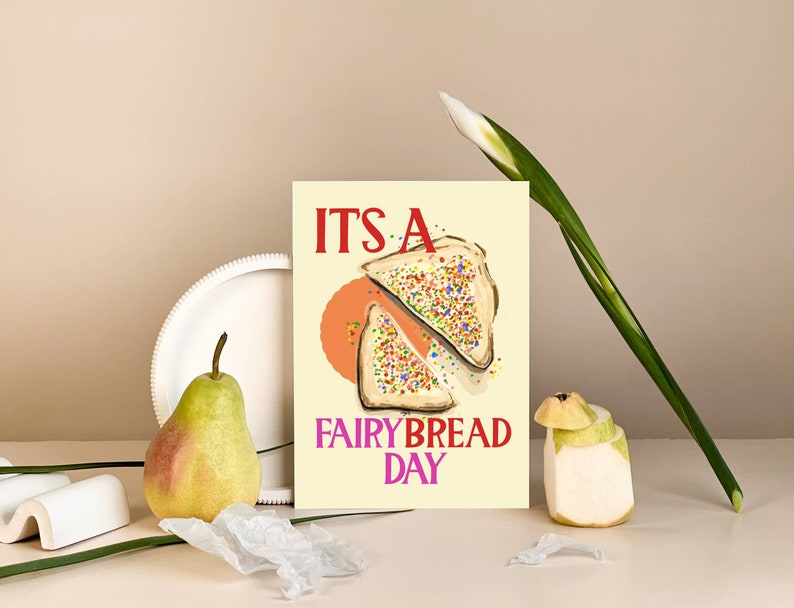 Fairy Bread Day Picture Prints Printable Art Fun Rainbow Kids Funny ...