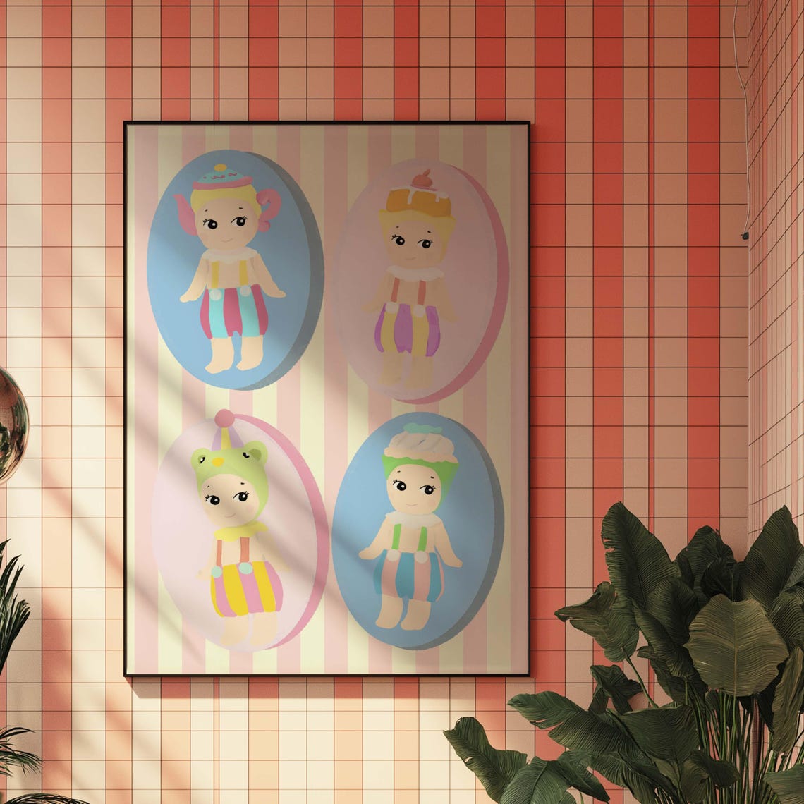 Printable Sonny Angel Poster Tea Time DIGITAL | Cherub Bunny Aesthetic ...
