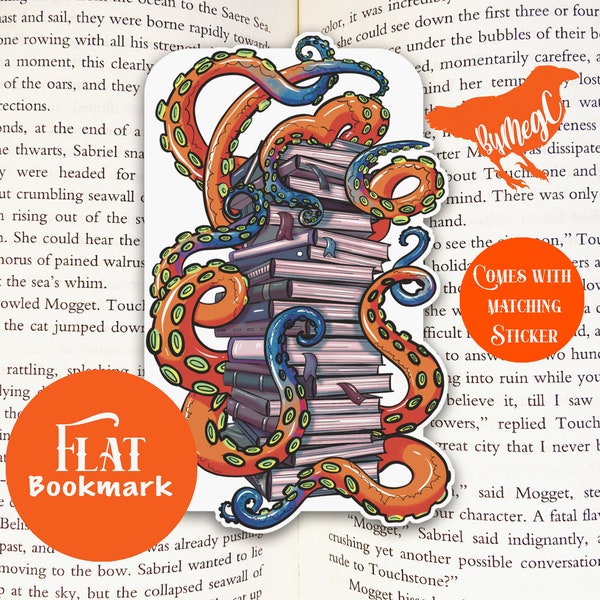 Octopus Bookmark - Etsy