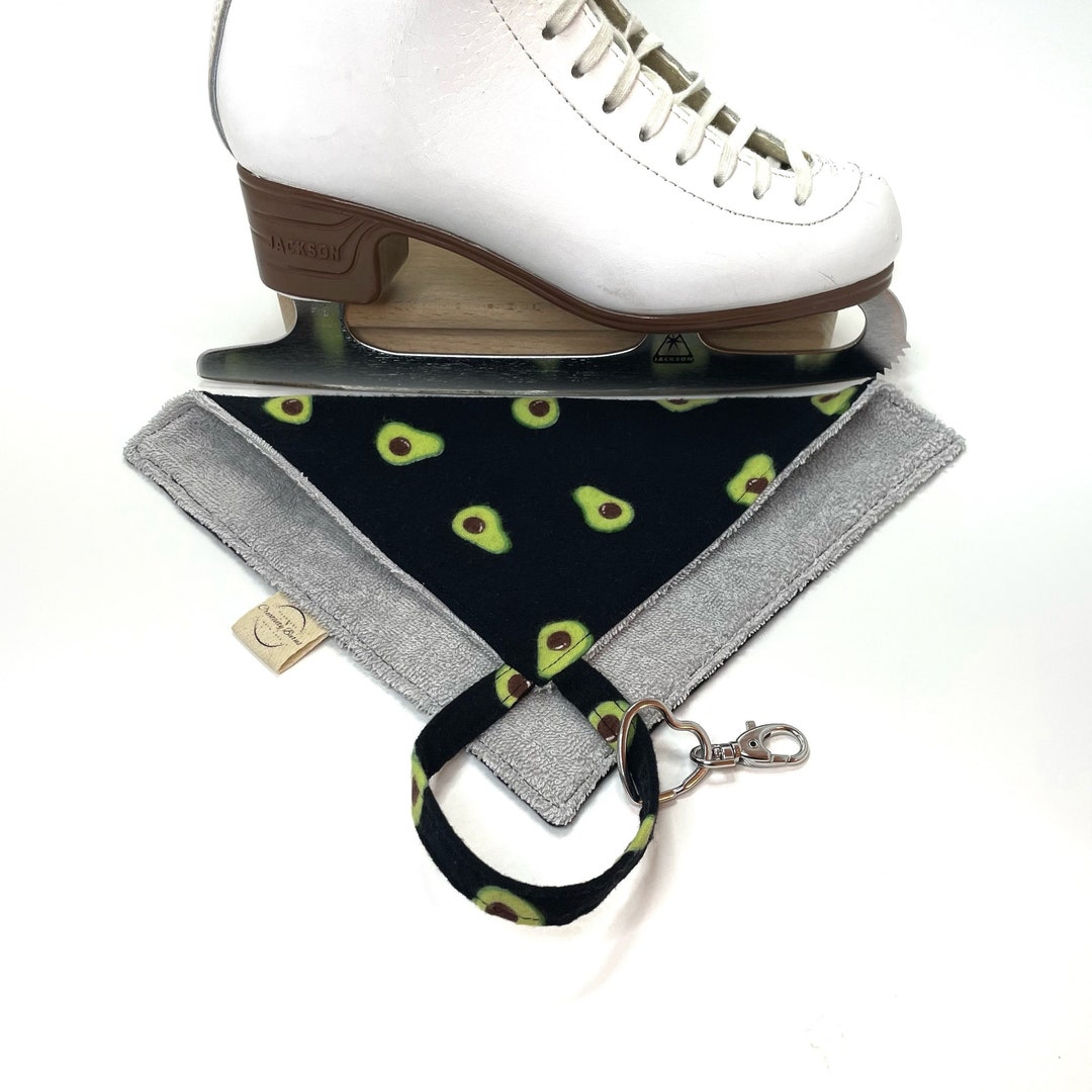 Ice Skate Drying Towel, Avocado Style, Trendy Figure Skate Blade Cloth ...