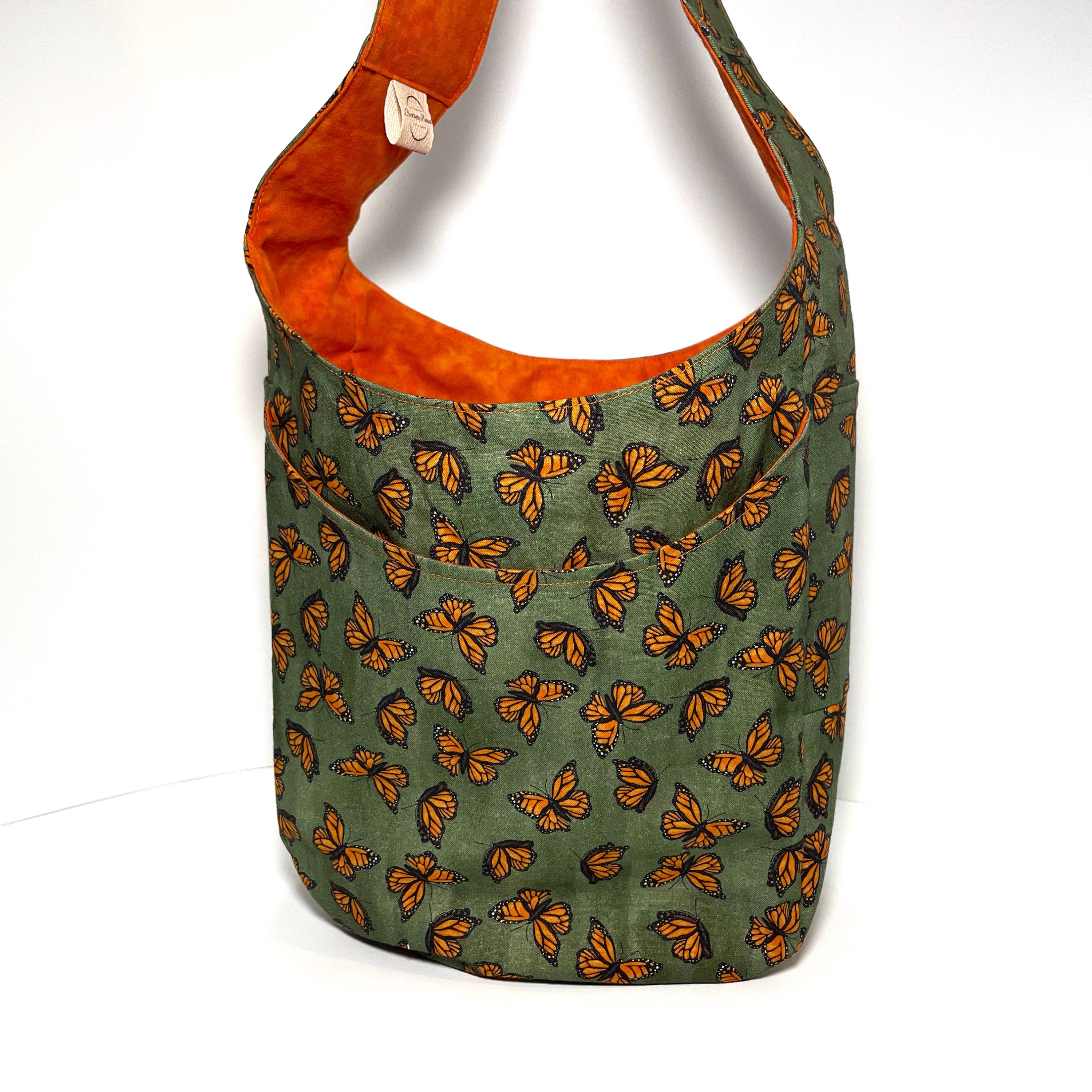 Crossbody Hobo Bag, Reversible or Magnetic Clasp, Boho Messenger Sling ...