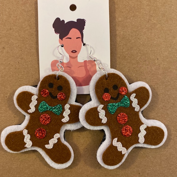 Gingerbread Earrings - Etsy
