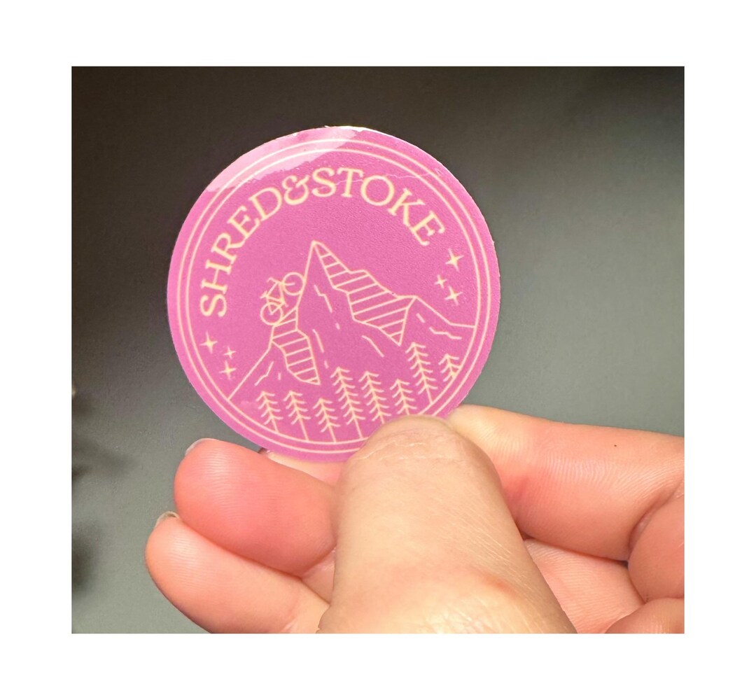 Shred & Stoke 2” Vinyl Bike Sticker Decal - Etsy