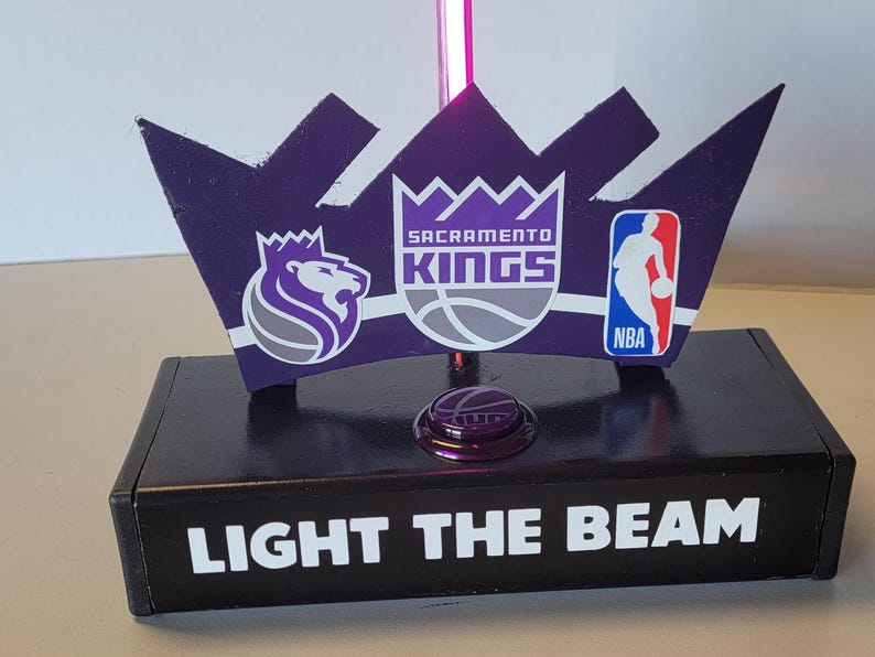 Sacramento Kings 'light the Beam' LED Lamp, Handmade Fan Decor - Etsy