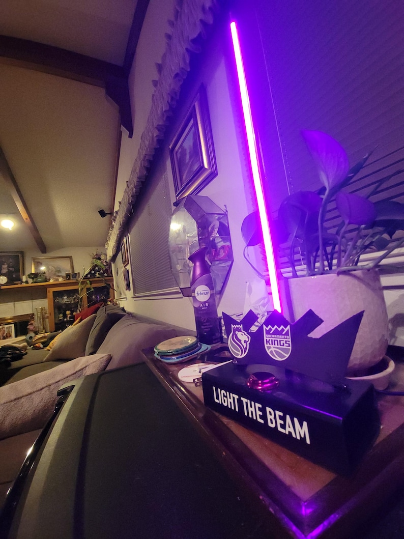 Sacramento Kings 'light the Beam' LED Lamp, Handmade Fan Decor - Etsy