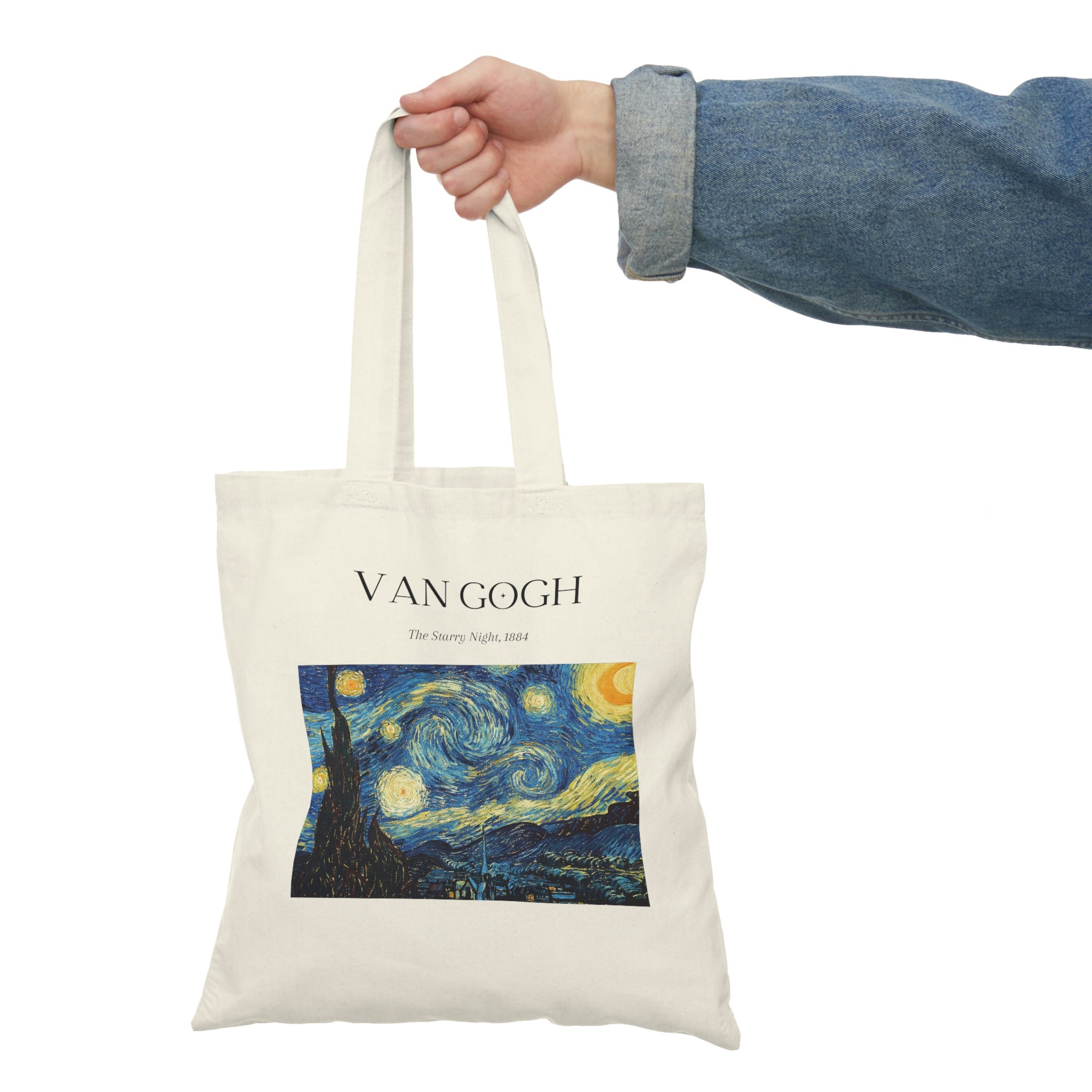 Vincent Van Gogh Natural Tote Bag starry Night - Etsy