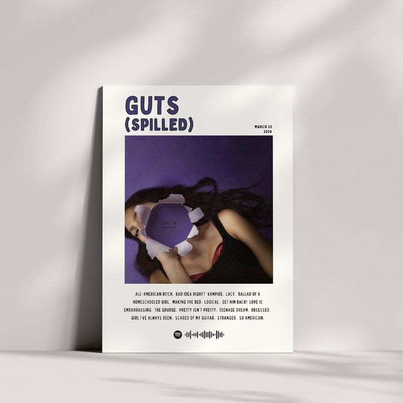 Olivia Rodrigo Posters, 2 Pack, Sour, Guts, Album Art, Artist Poster ...