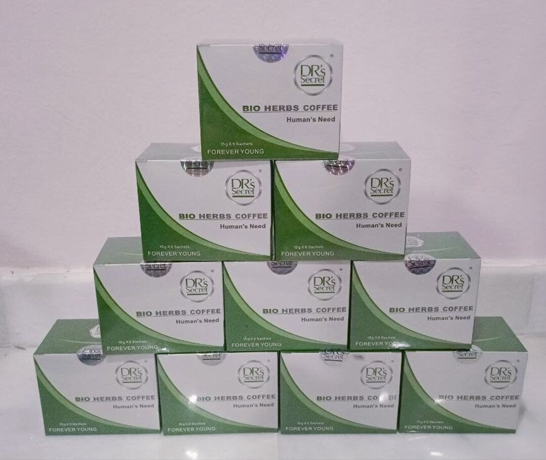 10 Box Drs Secret Coffee 15G X 6 Sachets Bio Herbs Coffee - Etsy