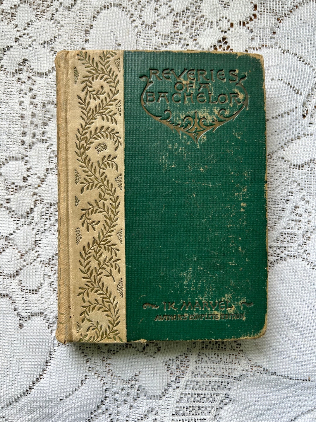 Antique Book 1889 Reveries of a Bachelor I K Marvel Vintage HC - Etsy