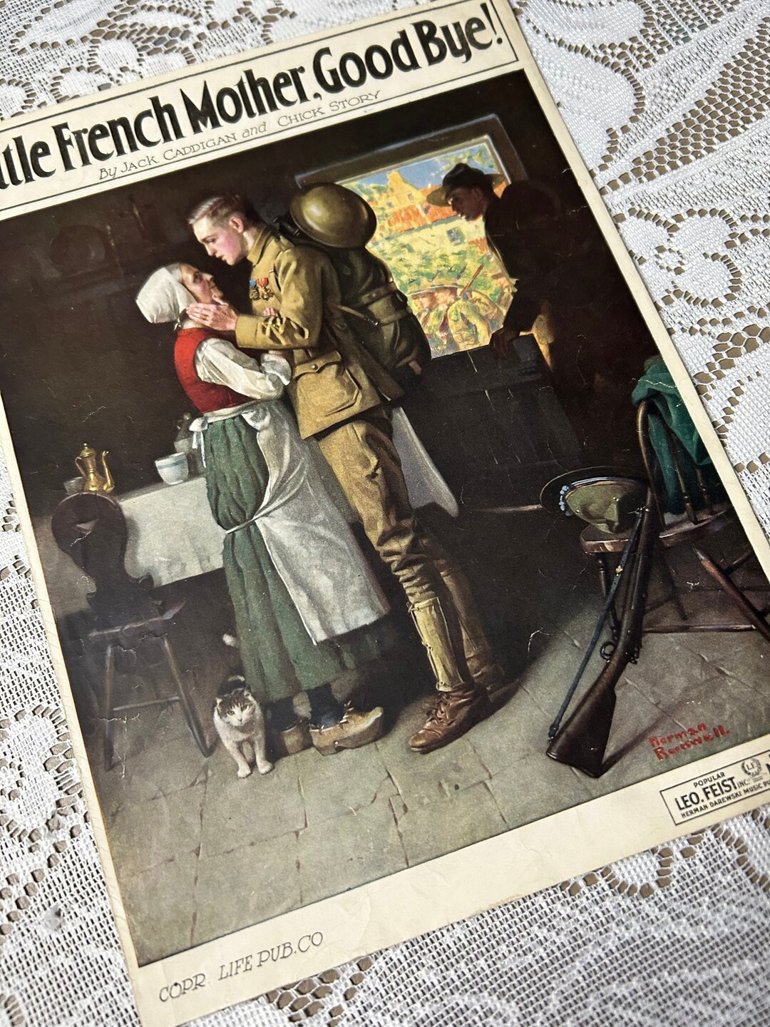 Norman Rockwell Vintage Sheet Music 1919 Little French - Etsy