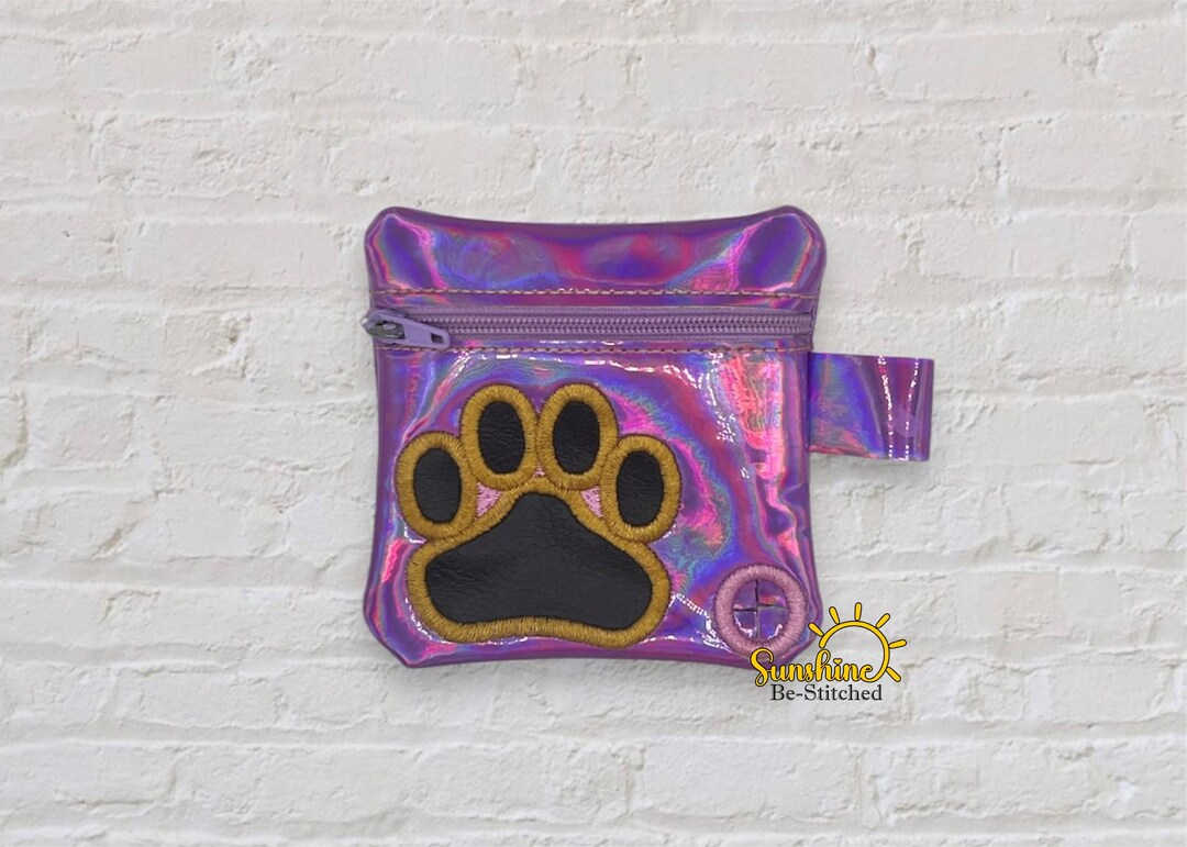 ITH Paw Poo Bag in the Hoopembroidery Design Dog Poo Bag With Applique ...