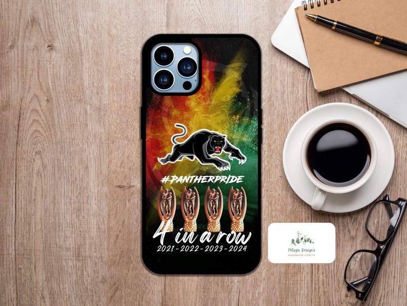 Penrith Panthers 4 Peat 4 in a Row Phone Case Apple Iphones and Samsung ...